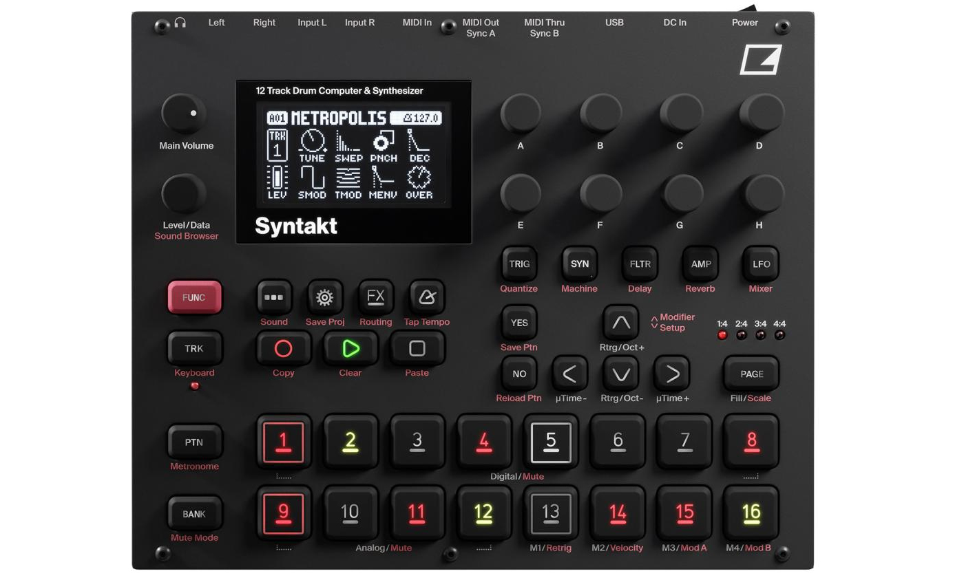 Elektron Syntakt - 12 Track Drum Computer und Synthesizer - Bonedo