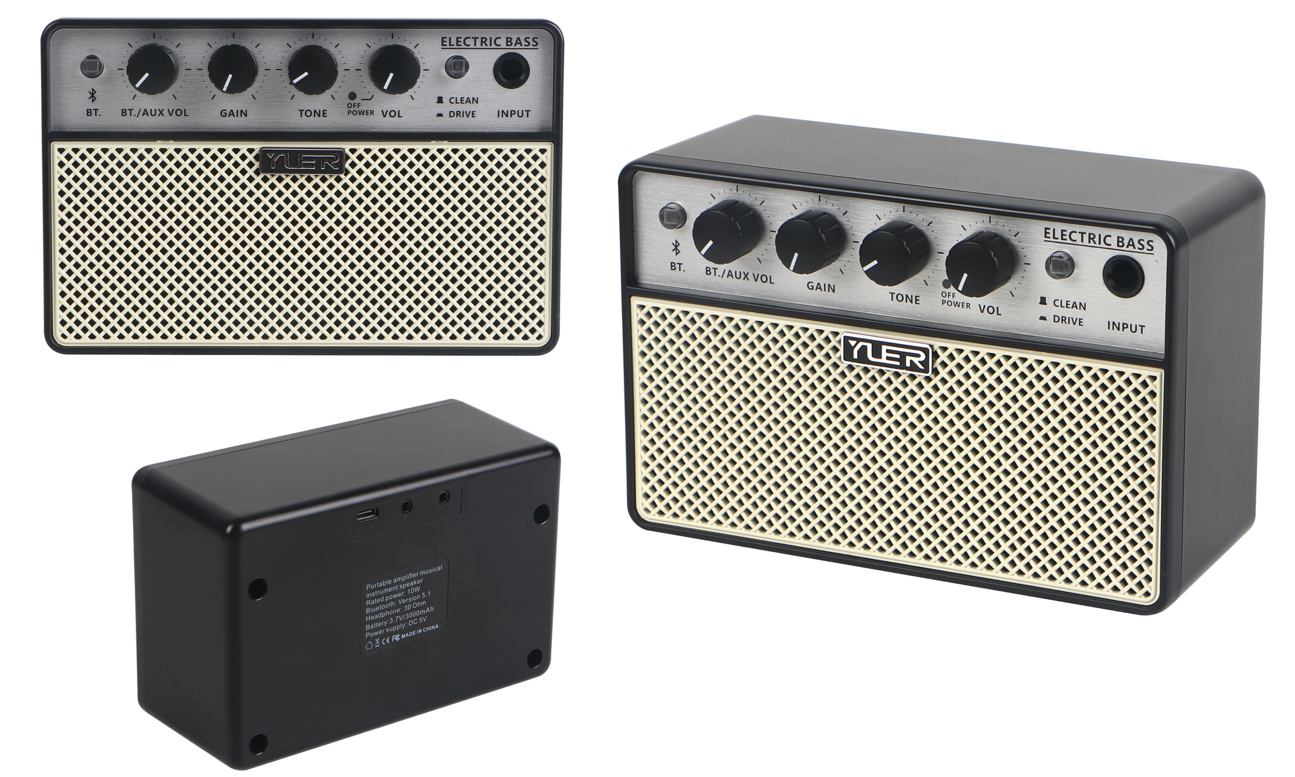 Yuer BA-10 und Yuer BA-10E Portable Amp BT - Bonedo