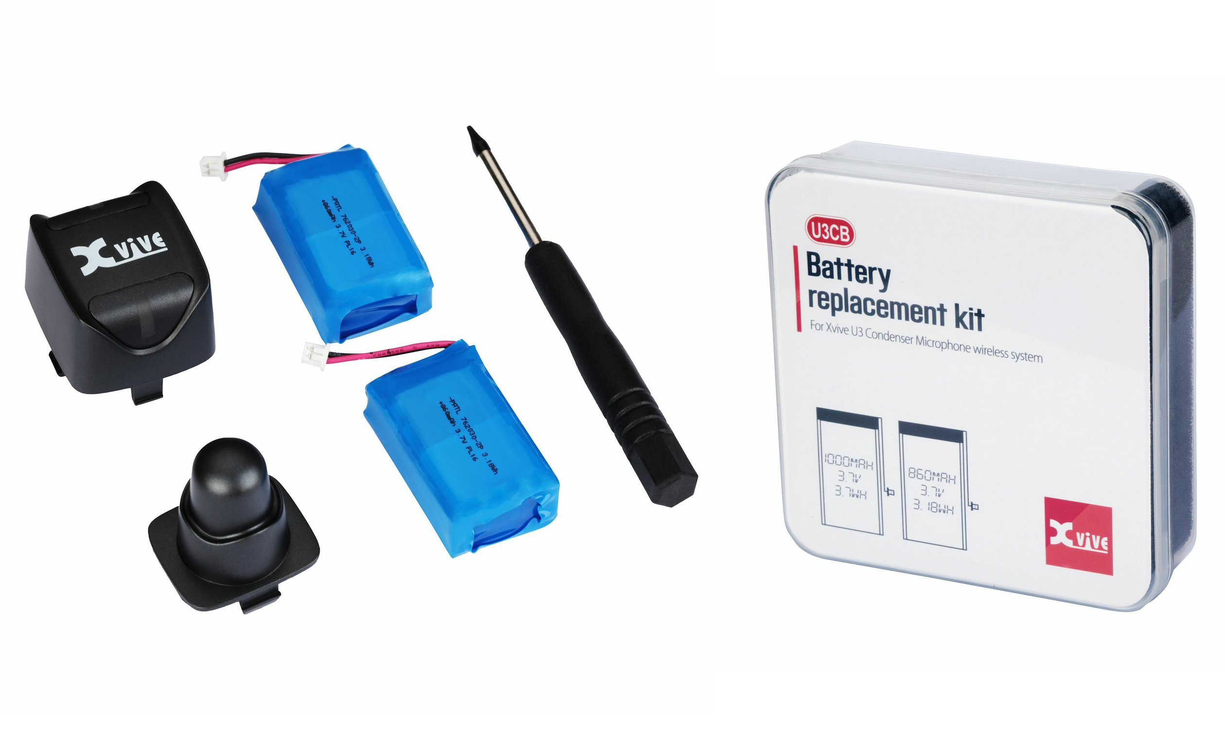 XVIVE U2 / U3 / U3C / U4 Battery Replacement Kits - Bonedo