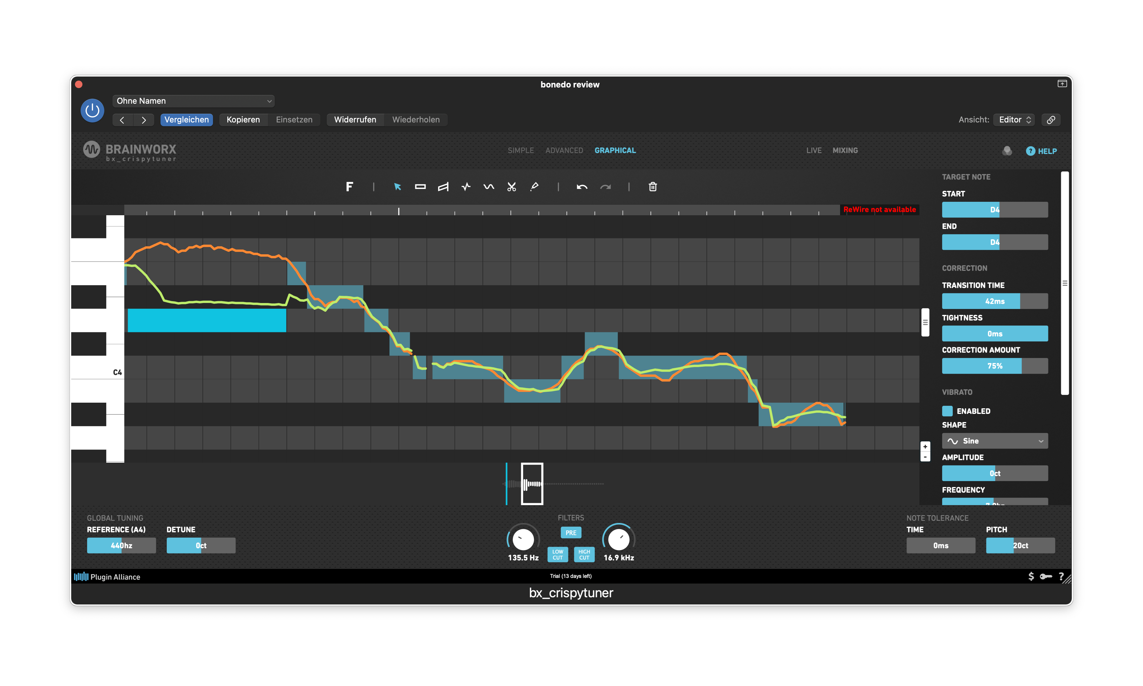 Brainworx bx_crispytuner Test - Bonedo